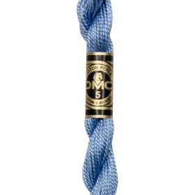 Fil Coton perlé n°5 DMC 794 Bleu layette - Univers Broderie