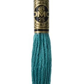 Fil à broder mouliné DMC coloris 3848 Vert Canard - Univers Broderie