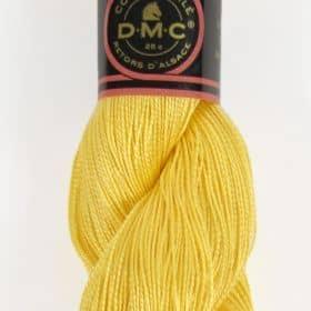 Fil Coton perlé DMC n°12 Retors d'Alsace 726 Jaune Mimosa