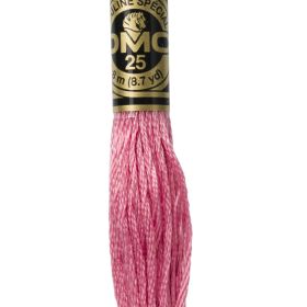 Fil à broder mouliné DMC coloris 3733 Rose Trémière - Univers Broderie