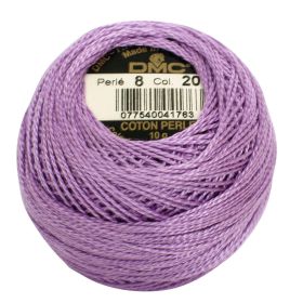 Fil Coton perlé n°8 DMC 209 Lilas - Univers Broderie