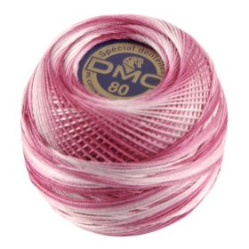 Fil DMC Spécial Dentelles - Fil Crochet DMC n° 48 Rose Indien ombré
