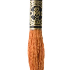 Fil à broder mouliné DMC coloris 3853 Orange Cuivre - Univers Broderie