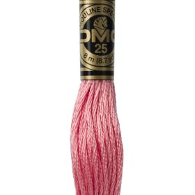 Fil à broder mouliné DMC coloris 760 Rose Grenadine - Univers Broderie