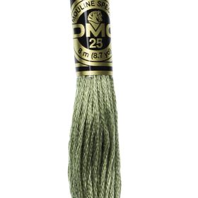 Fil DMC mouliné 352 Vert Cendré - Échevette 8m (ART.117)