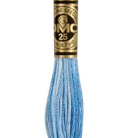 Fil à broder mouliné DMC dégradé coloris 93 Bleuet Ombré - Univers Broderie