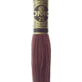 Fil à broder mouliné DMC coloris 3857 Cuivre Rouge - Univers Broderie