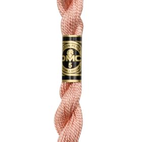 Fil Coton perlé n°5 DMC 758 Aube rose - Univers Broderie