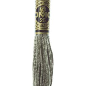 Fil à broder mouliné DMC coloris 646 Fumée Grise