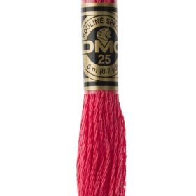 Fil à broder mouliné DMC coloris 3705 Rouge Clair - Univers Broderie