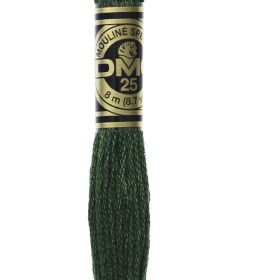 Fil à broder mouliné DMC coloris 890 Vert forêt noire - Univers Broderie