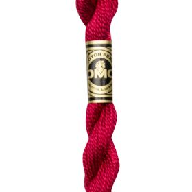 Fil Coton perlé n°5 DMC 304 Rouge laque de Chine - Univers Broderie