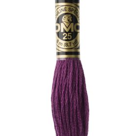 Fil à broder mouliné DMC coloris 3834 Violet Raisin - Univers Broderie