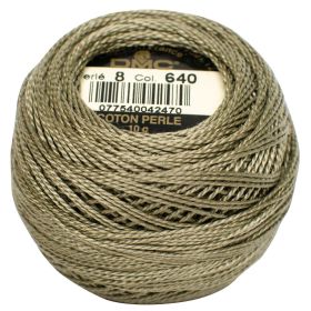 Fil Coton perlé n°12 DMC 640 Pavé gris- Univers Broderie