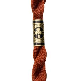 Fil Coton perlé n°5 DMC 918 Brun Palissandre - Univers Broderie