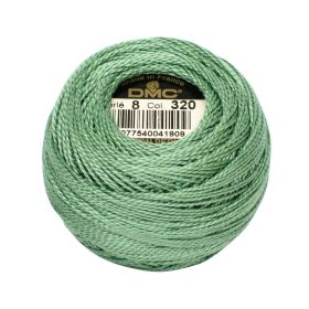 Fil Coton perlé n°8 DMC 320 Vert Fougère - Univers Broderie