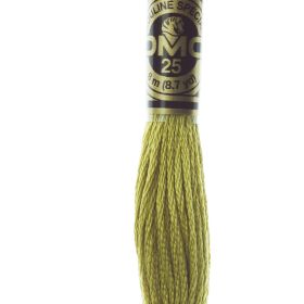 Fil à broder mouliné DMC coloris 733 Vert doré - Univers Broderie