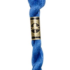 Fil Coton perlé n°5 DMC 798 Bleu de cobalt - Univers Broderie