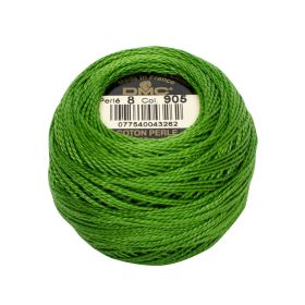 Fil Coton perlé n°8 DMC 905 Vert perruche - Univers Broderie