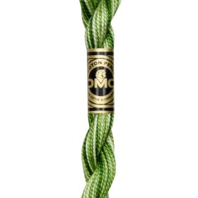 Fil Coton perlé n°5 DMC 92 Vert feuillage ombré - Univers Broderie