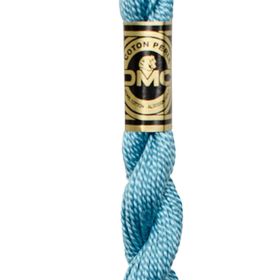 Fil Coton perlé n°5 DMC 597 Banquise bleue - Univers Broderie