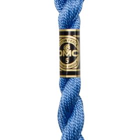 Fil Coton perlé n°5 DMC 322 Bleu de Delft - Univers Broderie