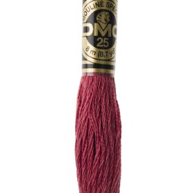 Fil à broder mouliné DMC coloris 3721 Terre Rose - Univers Broderie