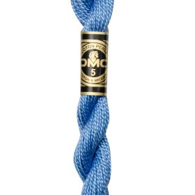 Fil Coton perlé n°5 DMC 799 Bleu horizon - Univers Broderie