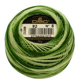 Fil Coton perlé n°8 DMC 92 Vert feuillage - Univers Broderie