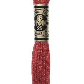 Fil à broder mouliné DMC coloris 321 Rouge Carmin - Univers Broderie