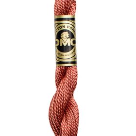 Fil Coton perlé n°5 DMC 356 Or rose - Univers Broderie