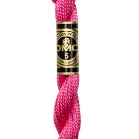 Fil Coton perlé n°5 DMC 602 Verveine rose - Univers Broderie