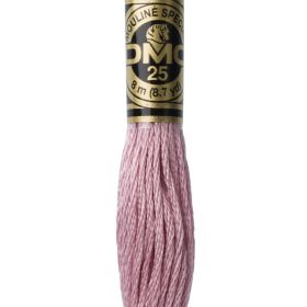 Fil à broder mouliné DMC coloris 3727 Litchee Rose - Univers Broderie