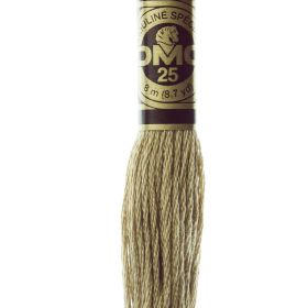 Fil à broder mouliné DMC coloris 612 Marron Jute - Univers Broderie