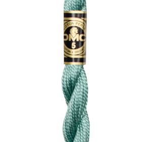 Fil Coton perlé n°5 DMC 503 Thym vert - Univers Broderie