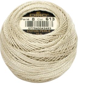 Fil Coton perlé n°8 DMC 613 Marron ficelle - Univers Broderie