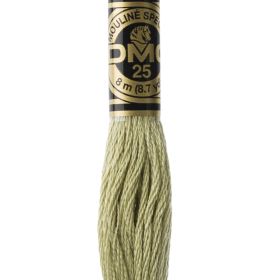 Fil à broder mouliné DMC coloris 3013 Vert résine - Univers Broderie