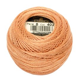 Fil Coton perlé n°8 DMC 402 Orange poterie - Univers Broderie