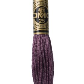 Fil à broder mouliné DMC coloris 3740 Bois de violette - Univers Broderie