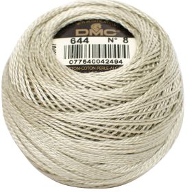 Fil Coton perlé n°12 DMC 644 Blanc chanvre- Univers Broderie