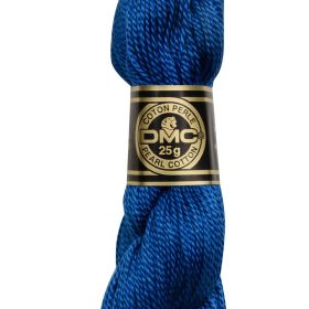 Fil Coton perlé DMC n°8 spécial Hardanger 824 Bleu Océan