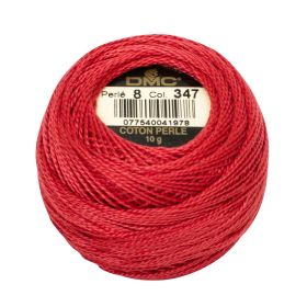 Fil Coton perlé n°8 DMC 347 Rouge Égyptien - Univers Broderie